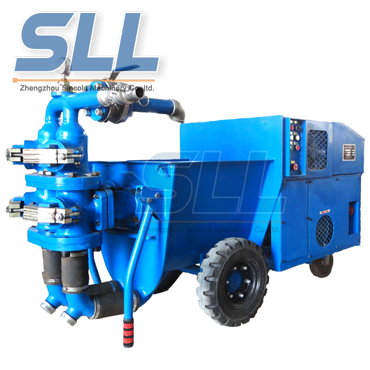 Double Cylinder Mortar Pump - Concrete mortar shotcrete plastering spraying