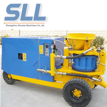 Diesel engine Wet-Dry Mix Shotcrete Machine - Concrete mortar shotcrete ...