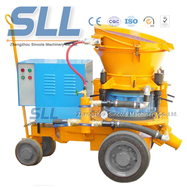 Dry mix shotcrete machine - Concrete mortar shotcrete plastering spraying