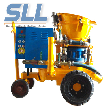 Dry mix shotcrete machine - Concrete mortar shotcrete plastering spraying