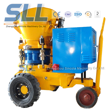 Dry mix shotcrete machine - Concrete mortar shotcrete plastering spraying