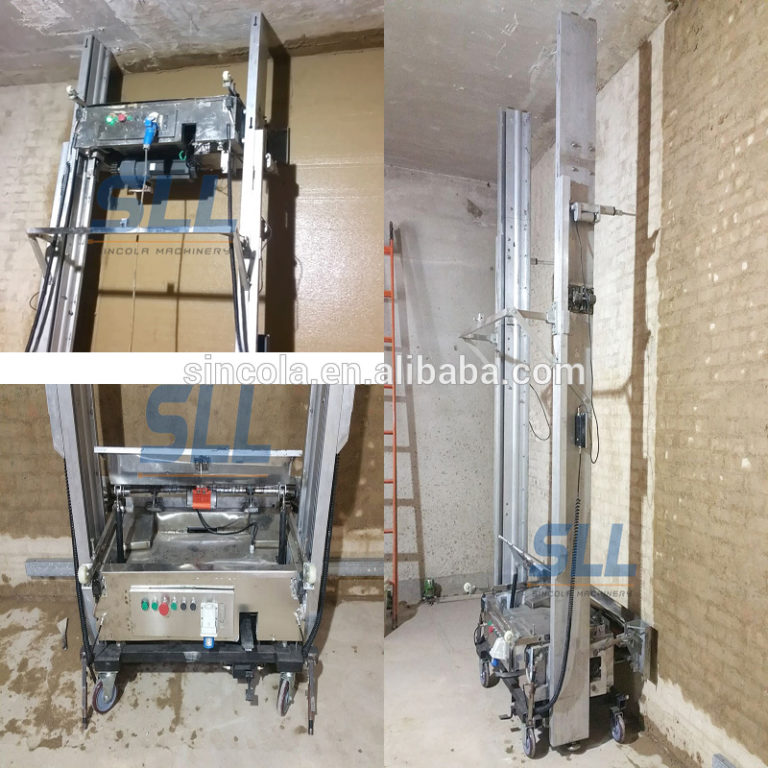 Automatic wall plastering machine - Concrete mortar shotcrete ...