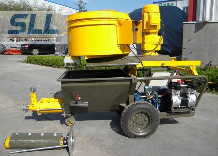 Cement Mortar Plastering Machine - Concrete mortar shotcrete plastering ...