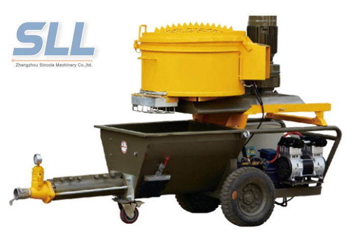 Cement Mortar Plastering Machine - Concrete mortar shotcrete plastering ...